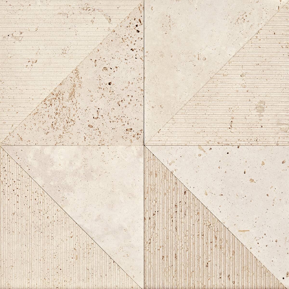 Revestimento Triangolo Travertino 29x29 Mate - Portobello