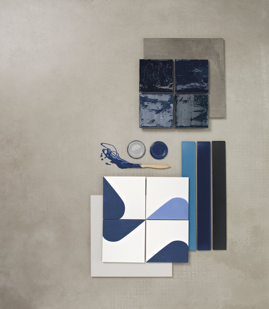 Product | Virgula Azul Celeste 15,5x15,5 Glossy Bold - Portobello